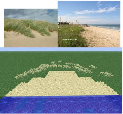 My Attempt At A More Blocky Grass To Sand Transition Minecraft