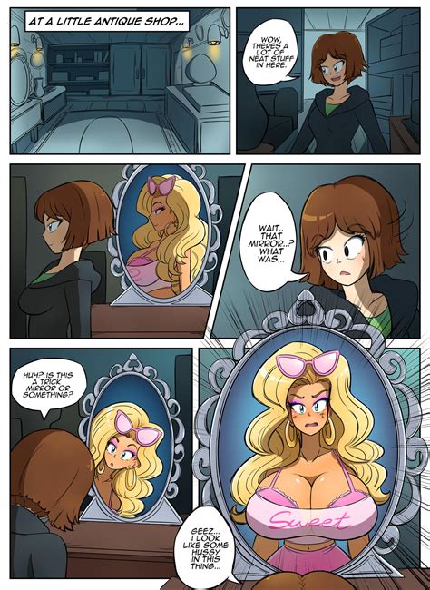 rule 34 1girls altered reflection bimbo bimbo curse bimbofication cleavage different