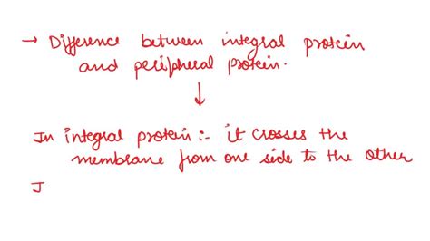 SOLVED In Cell Membranes The Difference Between Integral Proteins And Peripheral Proteins Is