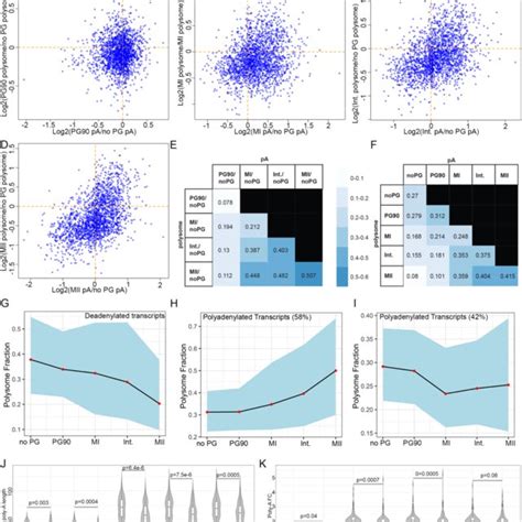 Correlation Between Transcript Polyadenylation And Translation A D