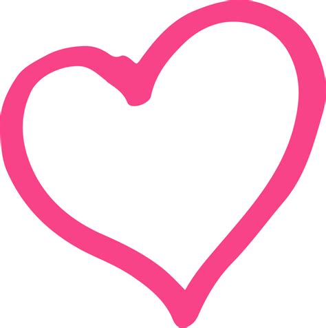 Drawn Heart Outline Png