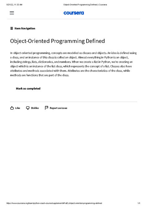 3 Object Oriented Programming Defined An Idea Is Defined Using A Class And An Instance Of