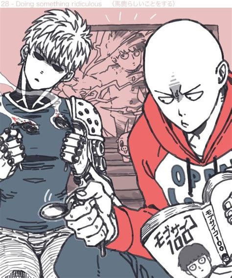 Saitama And Genos By Shino054 Ronepunchman