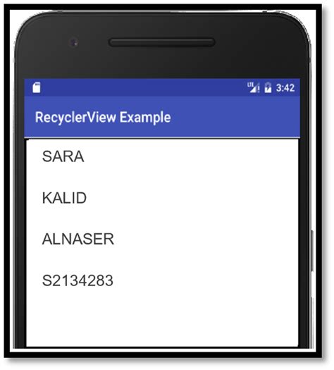 Solved Create A RecyclerView In Android Studio To Display Chegg