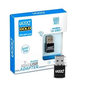 UPORT USB 5G 600 MBPS WiFi Adapter Dual Band Wireless WiFi Receiver Dongle For PC Laptop