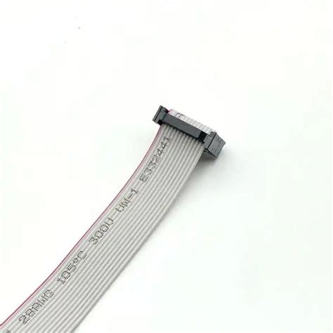 Gray Flat Ribbon Flexible Cable Assembly Idc Connector 254 Pitch 27