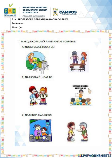 Espa O P Blico E Privado Interactive Worksheet Activities Interactive Activities Online