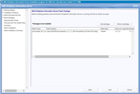 Instructions For Installing IBM InfoSphere Information Server Service Pack