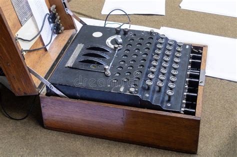 German Enigma Machine Encryption Device From World War Ii Stock Image Image Of Cryptography