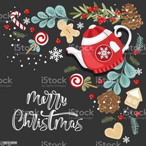 벡터 인사말 카드입니다 비문 메리 크리스마스입니다 현대 브러쉬 글자를 손으로 손으로 그린 디자인 요소입니다 12월에 대한 스톡 벡터 아트 및 기타 이미지 Istock