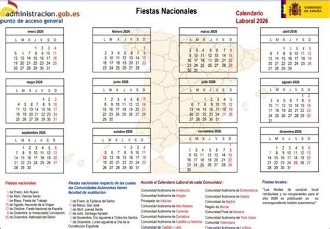 Calendario Días Inhábiles Y Fiestas Laborales 2026 Blog