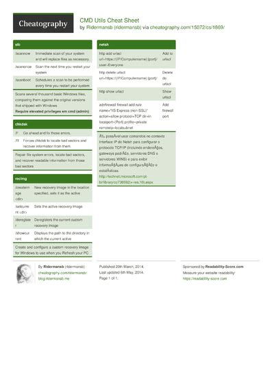 19 Cmd Cheat Sheets Cheat Sheets For Every Occasion