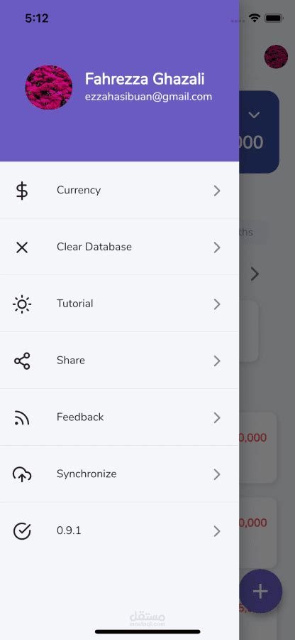 personal finance full flutter app with api and admin panel backend مستقل