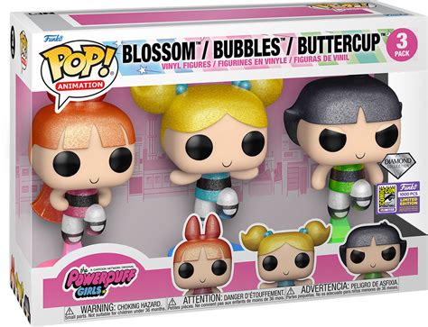 Figurine Pop Les Supers Nanas Pas Cher Belle Bulle Rebelle Diamant Pack