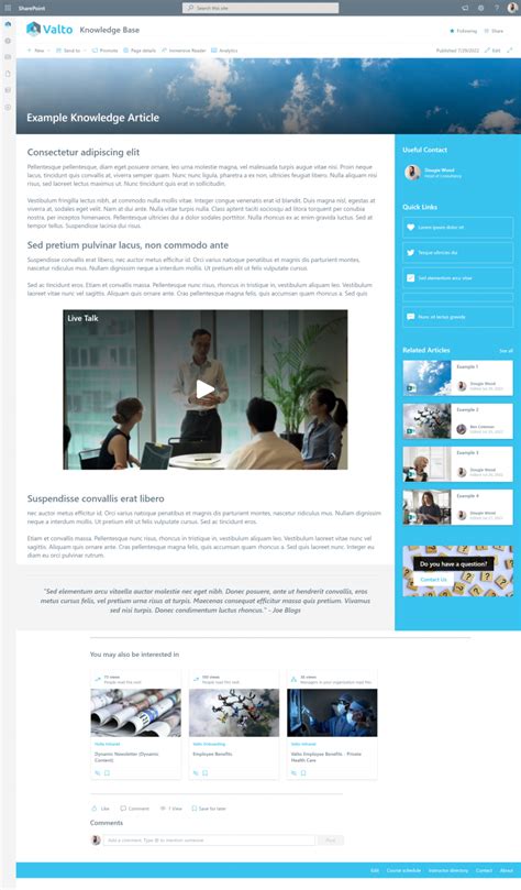 Purchase Ready Made Sharepoint Knowledge Base Valto