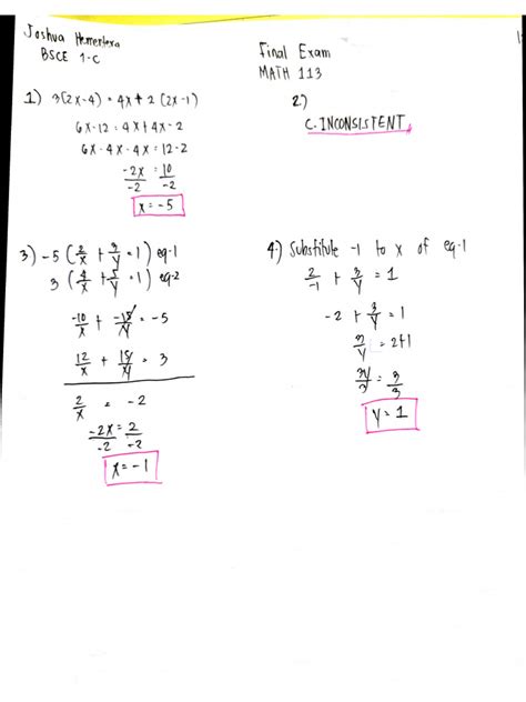 Math 113 Final Exam Solution Pdf