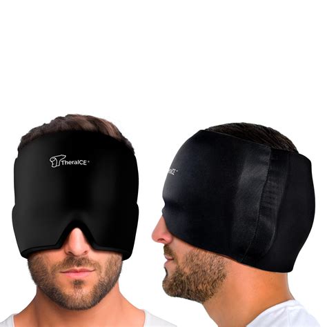 Theraice Headache Relief Cap Soothing Migraine Ice Pack Mask Products Cooling