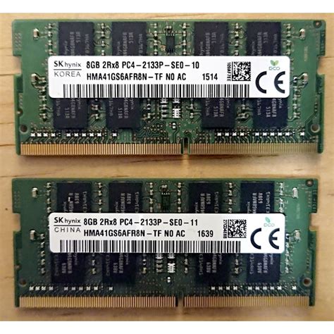 海力士 Sk Hynix 8gb 2rx8 Pc4 2133p Seo 10 Ddr4 2133 8g 筆電記憶體 蝦皮購物