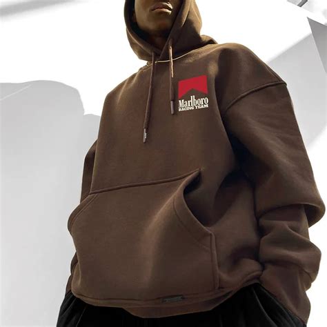 Oversized Hoodie Racing Graphic Print Hooded Sweatshirt Duval