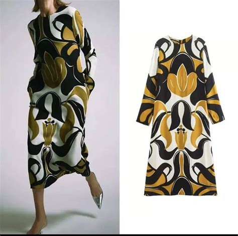 Платье с крупным принтом