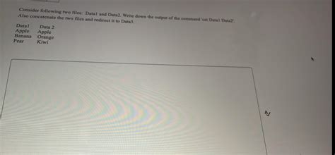 solved consider following two files datal and data2 write