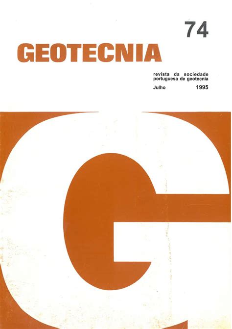 n º 74 1995 geotecnia