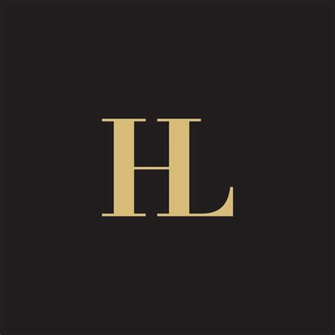 Premium Vector Hl Letter Logo Monogram H And L Monogram Design Hl