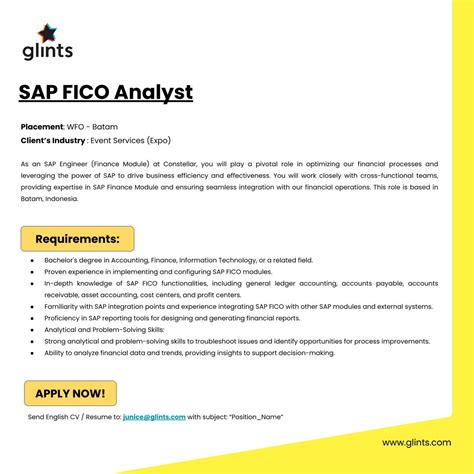 Junice Gerry Juliyan On Linkedin 🚨hiring Alert Sap Fico Analyst🚨 We Are Looking For Sap Fico