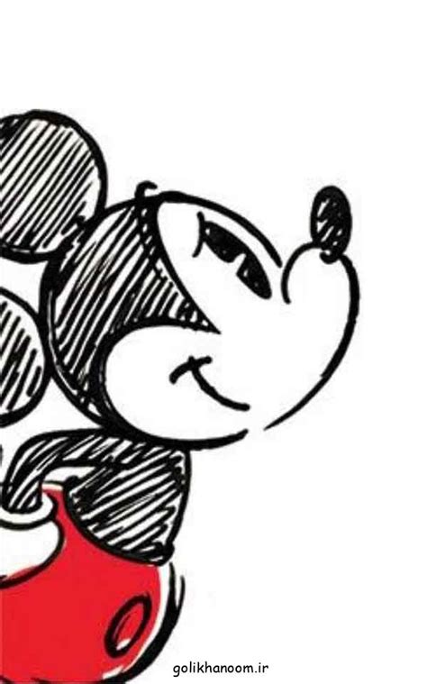 نقاشی میکی موس 2025؛ برای حاشیه انواع دفاتر با مداد رنگی و رنگ امیزی