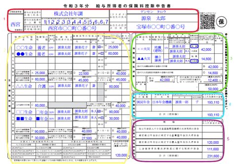令和3年分給与所得者の保険料控除申告書の書き方と記載例 税務会計実務ノート