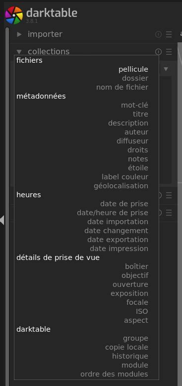 Double Screen And Selection In Collection · Issue 13257 · Darktable