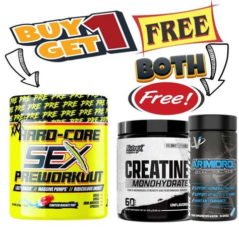Hard Core SEX Preworkout With FREE Creatine Monohydrate And Arimidrol American Nutrition