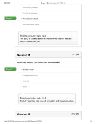 Cisco Introduction To Iot Chapter Quiz PDF Cisco Introduction To Iot Chapter Quiz PDF