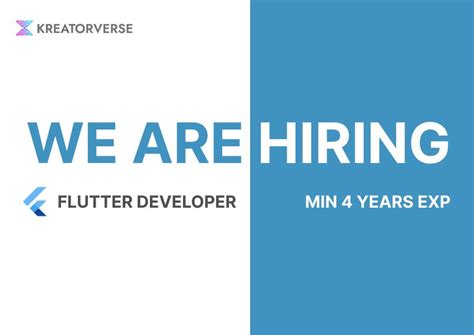 Sreerag Pavithran On Linkedin Flutter Developer Hiring