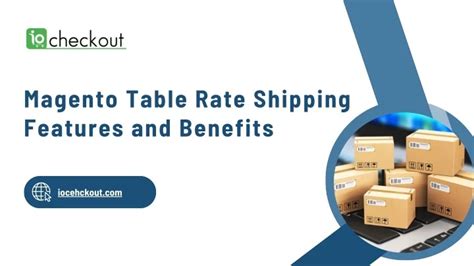 Ppt Magento Table Rate Shipping Features And Benefits Powerpoint Presentation Id13420663