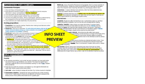 SEXUAL ETHICS SITUATION ETHICS Teaching Resources