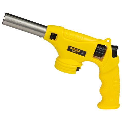 Горелка Газовая Турбо 360° с Керамическим Соплом Пьезоподжигом и Рукояткой Ø22мм 260мм Sigma