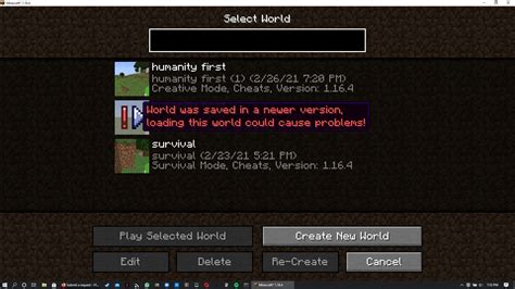Corrupted Save Help Rminecraft