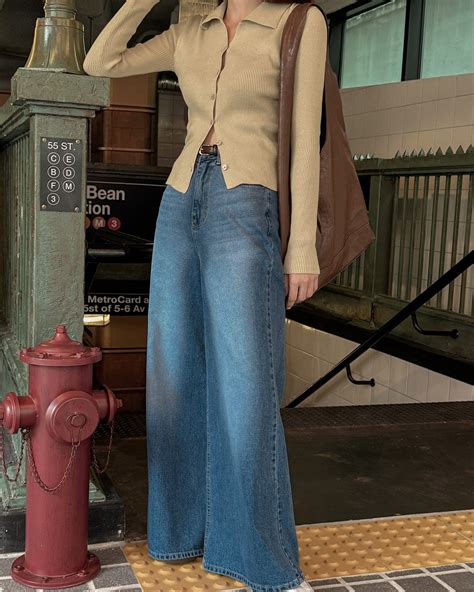 메이빈스 로기 와이드 데님 팬츠바지 가을 청바지 가을청바지 와이드팬츠 와이드청바지 데일리룩 출근룩 데이트룩 꾸안꾸 캐주얼 스트릿 베이직 청순 가을신상