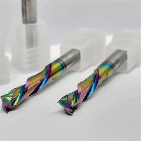 Two Flute Compression CNC Router Bit For Wood DLC Coating