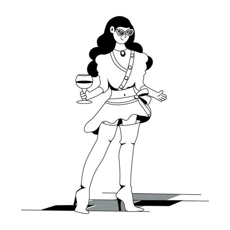 Trendy Club Outfit 34329529 Vector Art At Vecteezy