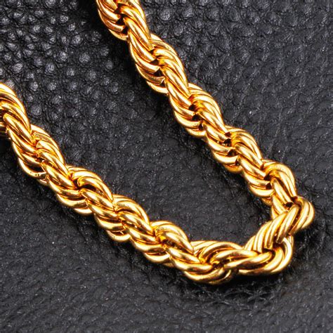新品18K镀金欧美饰品锁骨链个性项链麻花链子精品铜项链304现货 虎窝淘