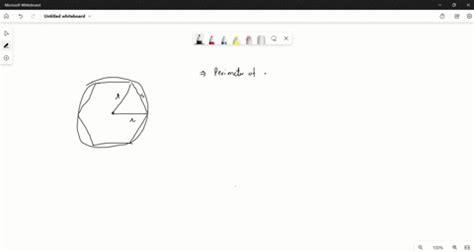 SOLVED A Regular Hexagon Is Inscribed In A Circle Find The Radius Of The Circle If The