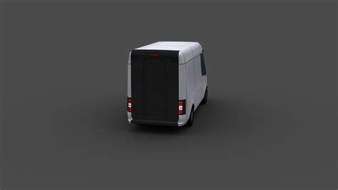 Electric Van Arrival Lowpoly Model Turbosquid 2182402