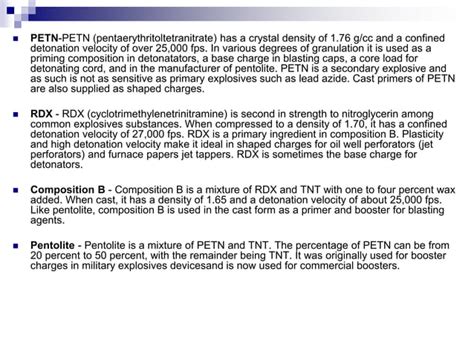 Mining Explosives Classification Of Explosives Ppt Arms