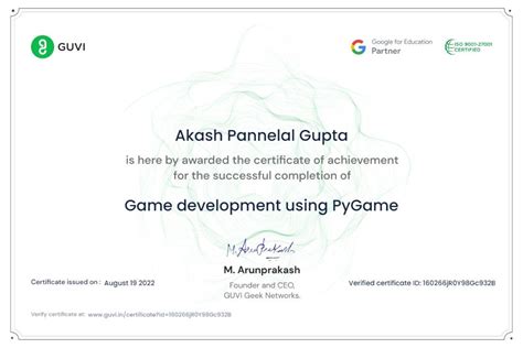 Akash Gupta On Linkedin Python Gamedevelopment Guvi Machinelearning Softwaredeveloper