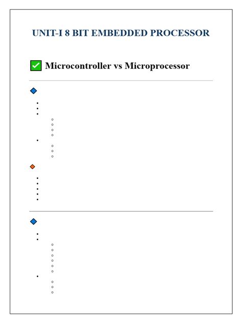 Unit I Pdf Microcontroller Central Processing Unit