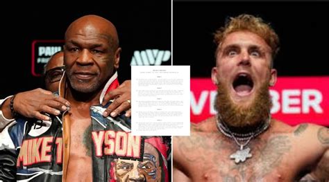 Jake Paul Vs Mike Tyson Script Leaked On Social Media
