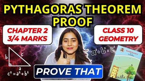 pythagoras theorem proof🔥 chapter 2 pythagoras theorem📖 class 10th