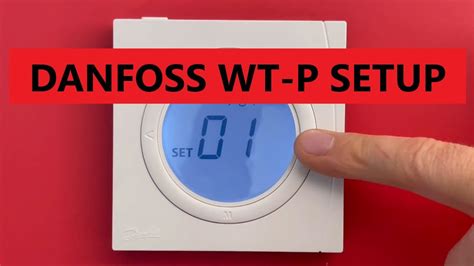 Danfoss Thermostat WT P SETUP YouTube